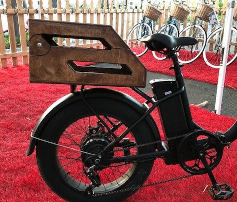 Rear Basket W/ Locking Lid for Bicycle or E-bike, Bike Trunk, Pannier ...