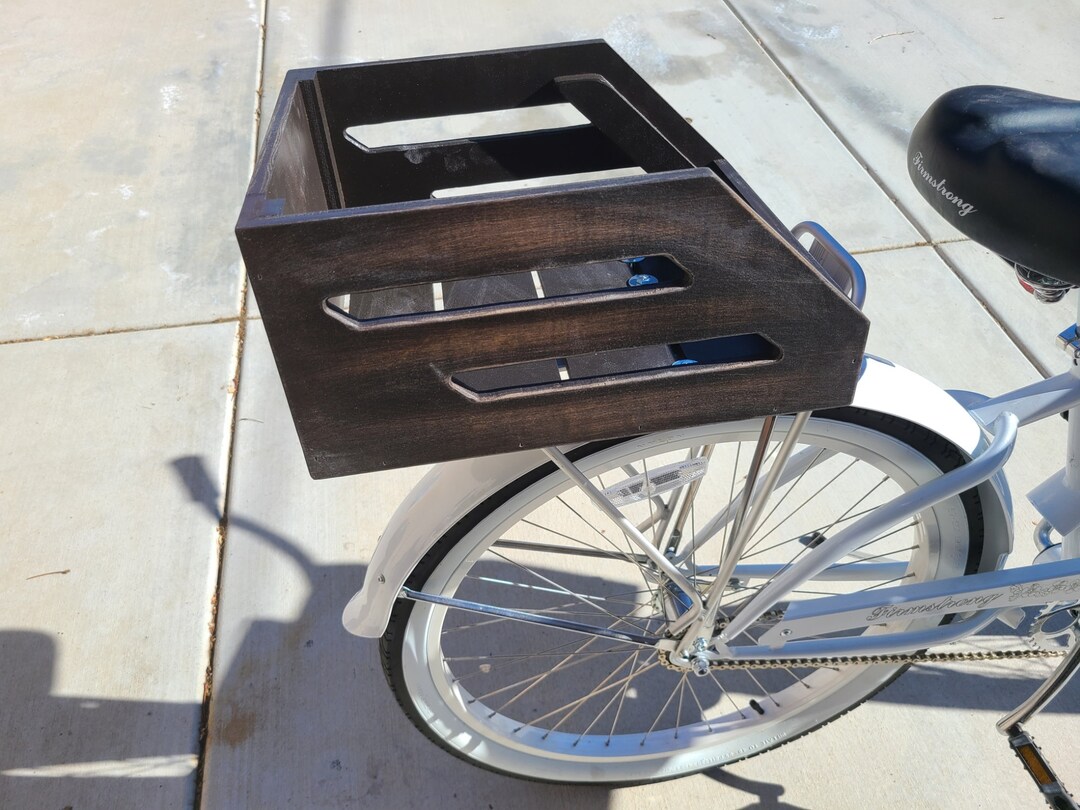 Basket for Bicycle With Rear Rack - Etsy