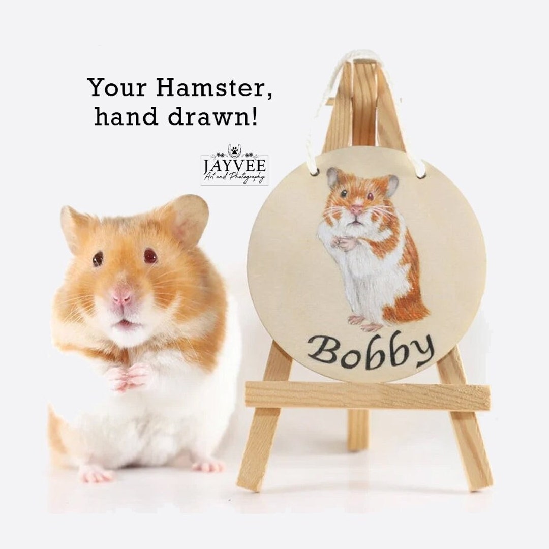 Hamster Personalised Name Wooden Sign, Tank, Room, Cage Sign. Gift ...