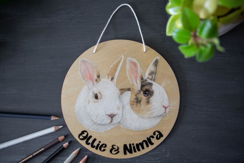 Rabbit Room Sign Wooden Name Hutch Cage Sign. Gifts for - Etsy