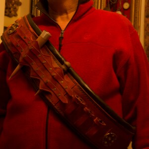 Crossbody Leather Armor With Padding Handmade - Etsy