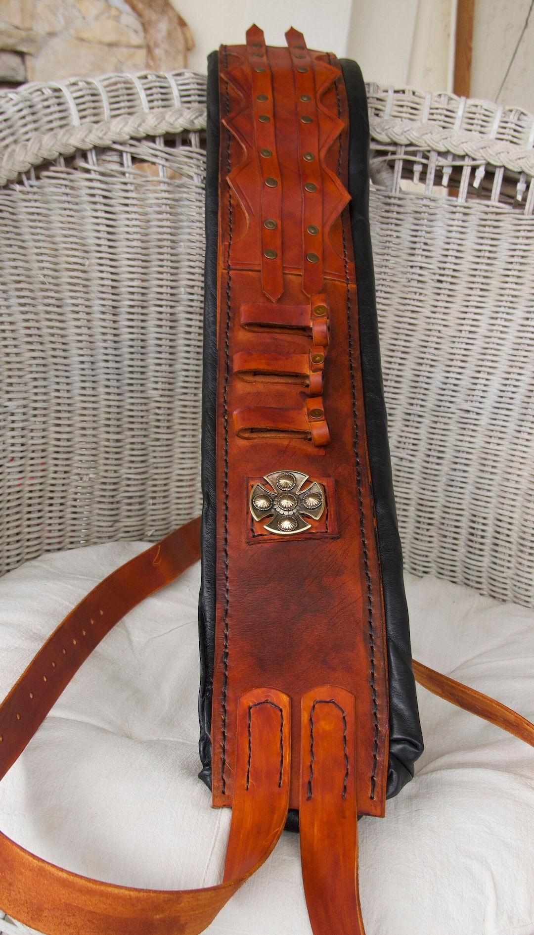 Crossbody Leather Armor With Padding Handmade - Etsy