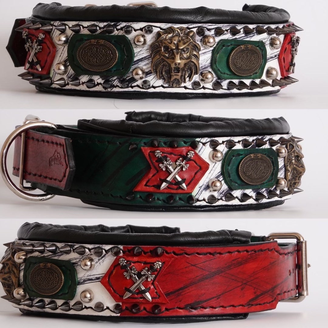Italian Flag Collar Cane Corso Collar Italian Mastiff - Etsy