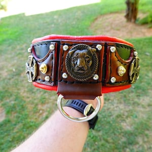 American Bully Leather Dog Collar Handmade , Bully Collar , Padded Dog ...