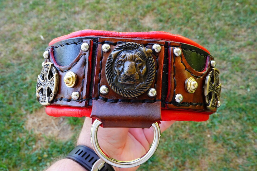 Handmade Leather American Bully Collar: Padded, Heavy Duty - Etsy