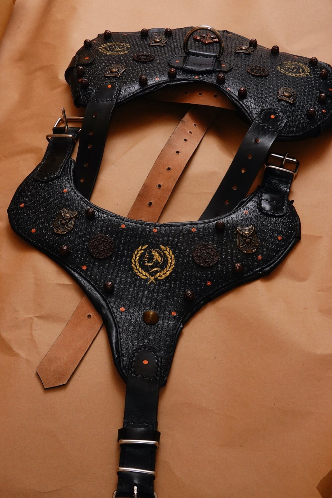 Essential Gear for the Italian Mastiff, Leather Roman Emperor Collar ...