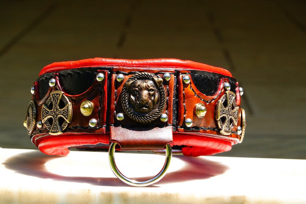 American Bully Leather Dog Collar Handmade Bully Collar - Etsy