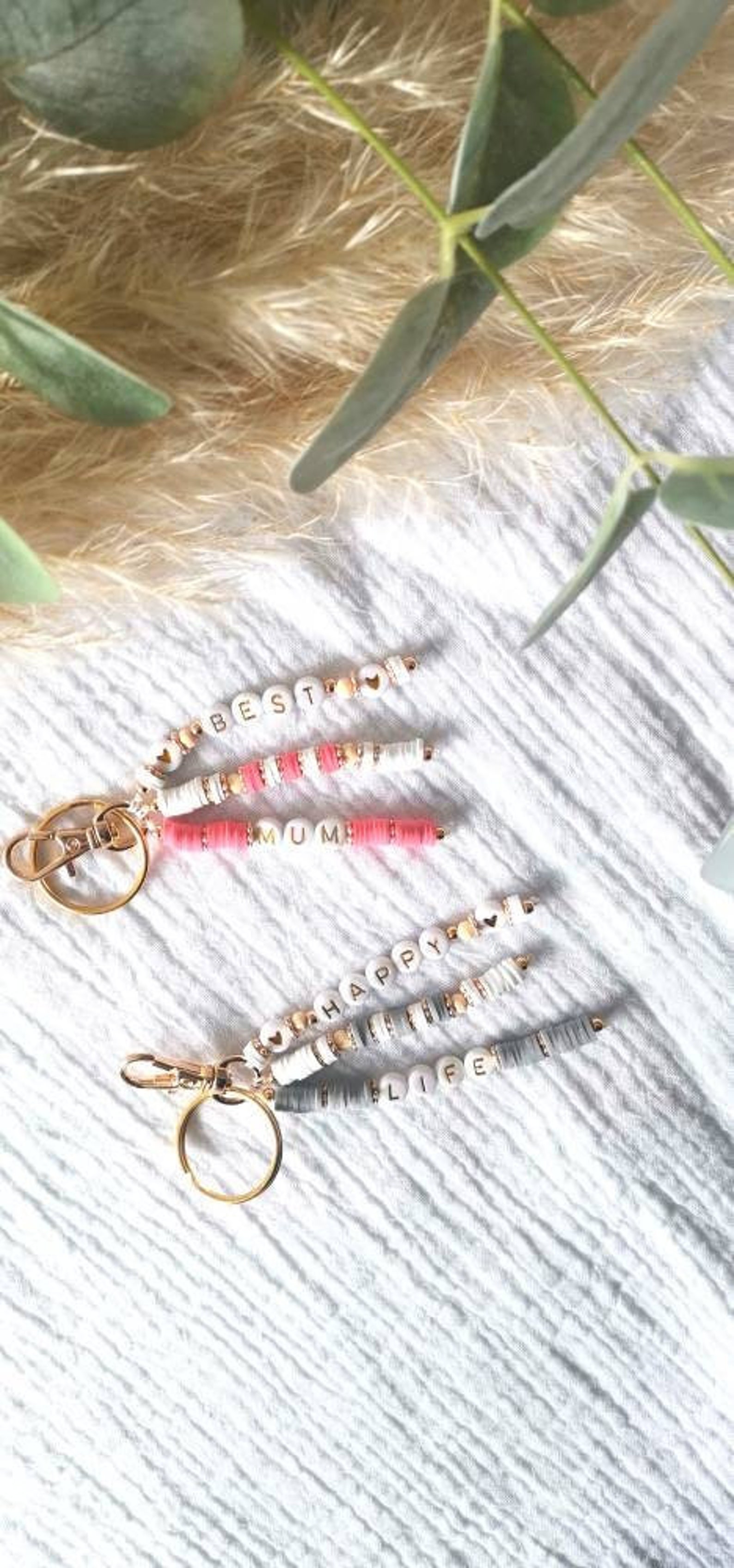Personalized Key Ring, Customizable Handbag Jewel, First Name Key Ring ...
