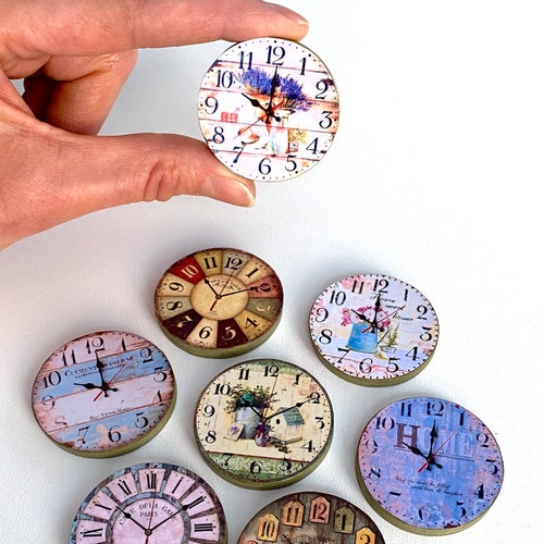 Miniature Modern Wall Clock for Dollhouse Diorama Study - Etsy