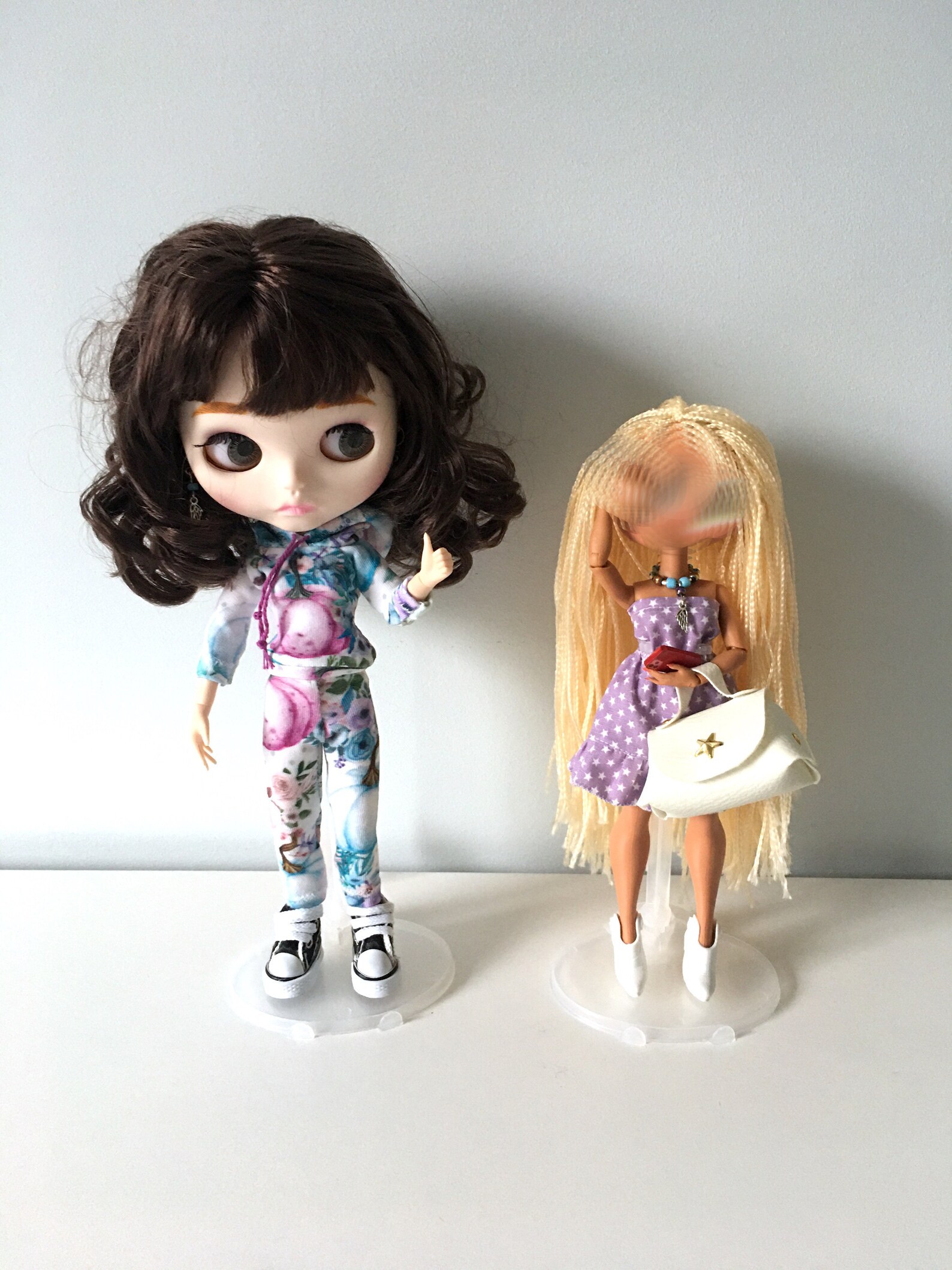 Adjustable Doll Stand Display Holder for 1/6 Fashion Dolls Like Blythe ...