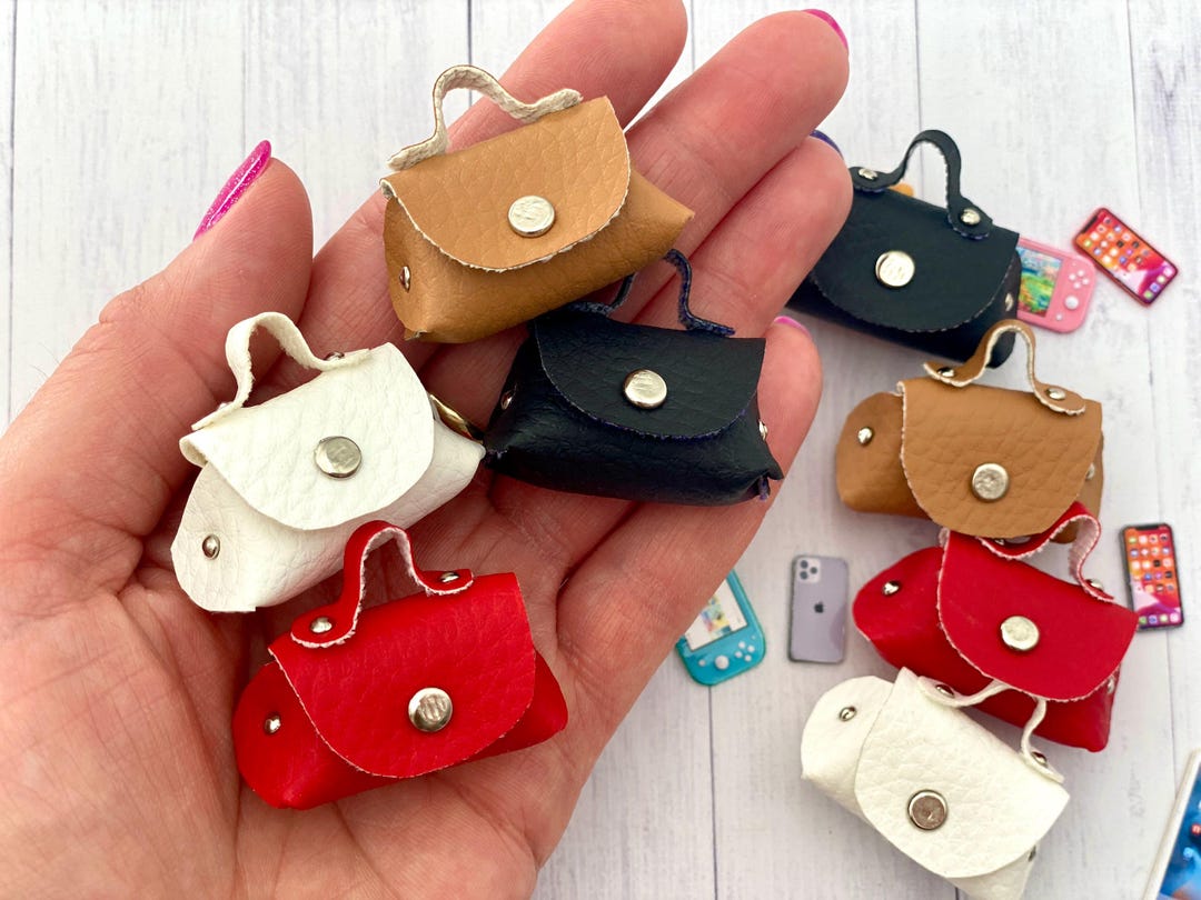 1:12 Leather-like Handbag Tote Bag for Small Dolls Nendoroid Obtisu 11 ...