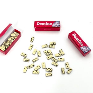 Miniature Domino Game for Fashion Dolls Bjd Dolls 12 Inches Doll ...