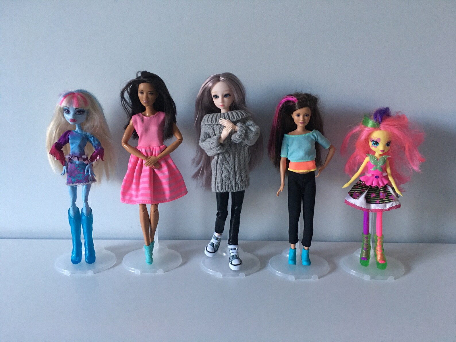 Adjustable Doll Stand Display Holder for 1/6 Fashion Dolls Like Blythe ...