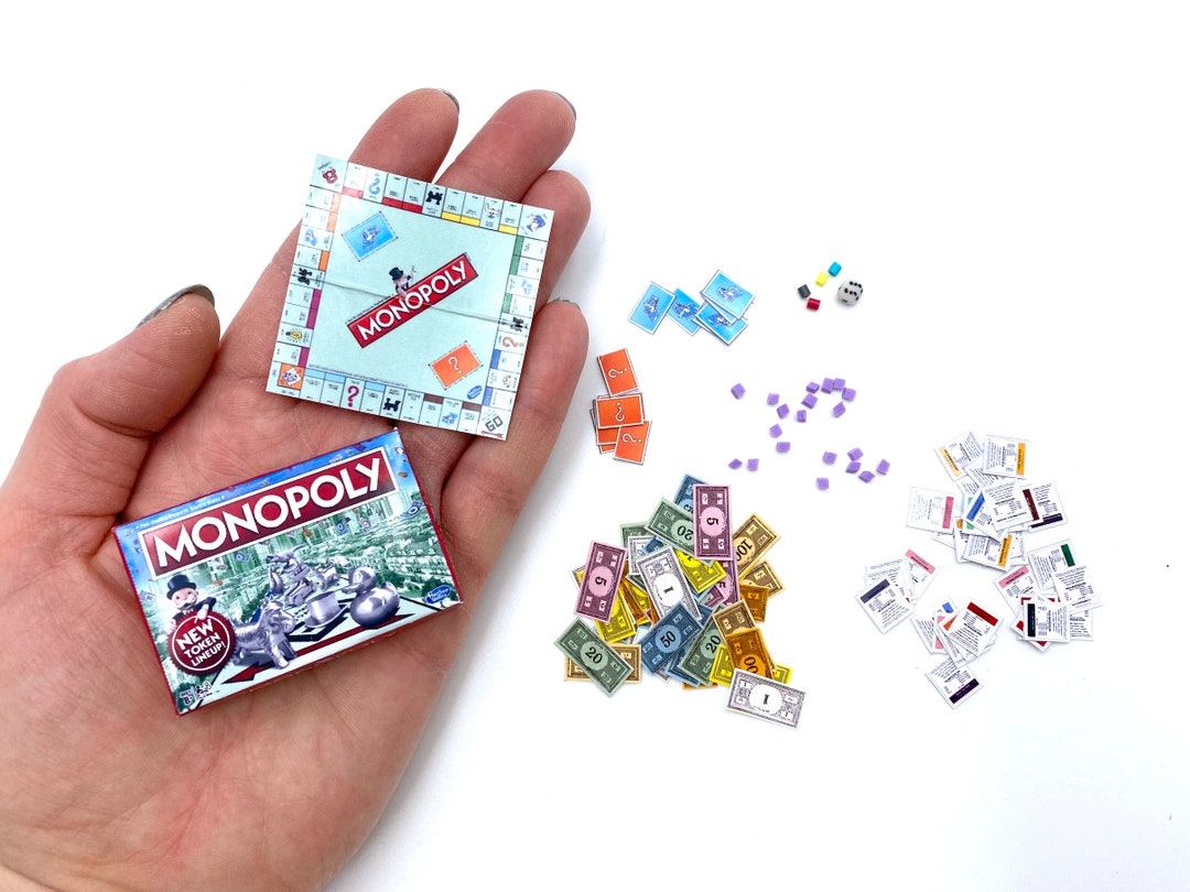 Miniature Monopoly Game for Fashion Dolls Bjd Dolls 12 Inches Doll and ...