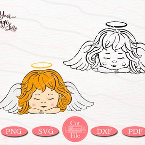 Baby Angel Cut File SVG, DXF, PNG - Etsy