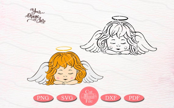 Baby Angel Cut File SVG DXF PNG - Etsy
