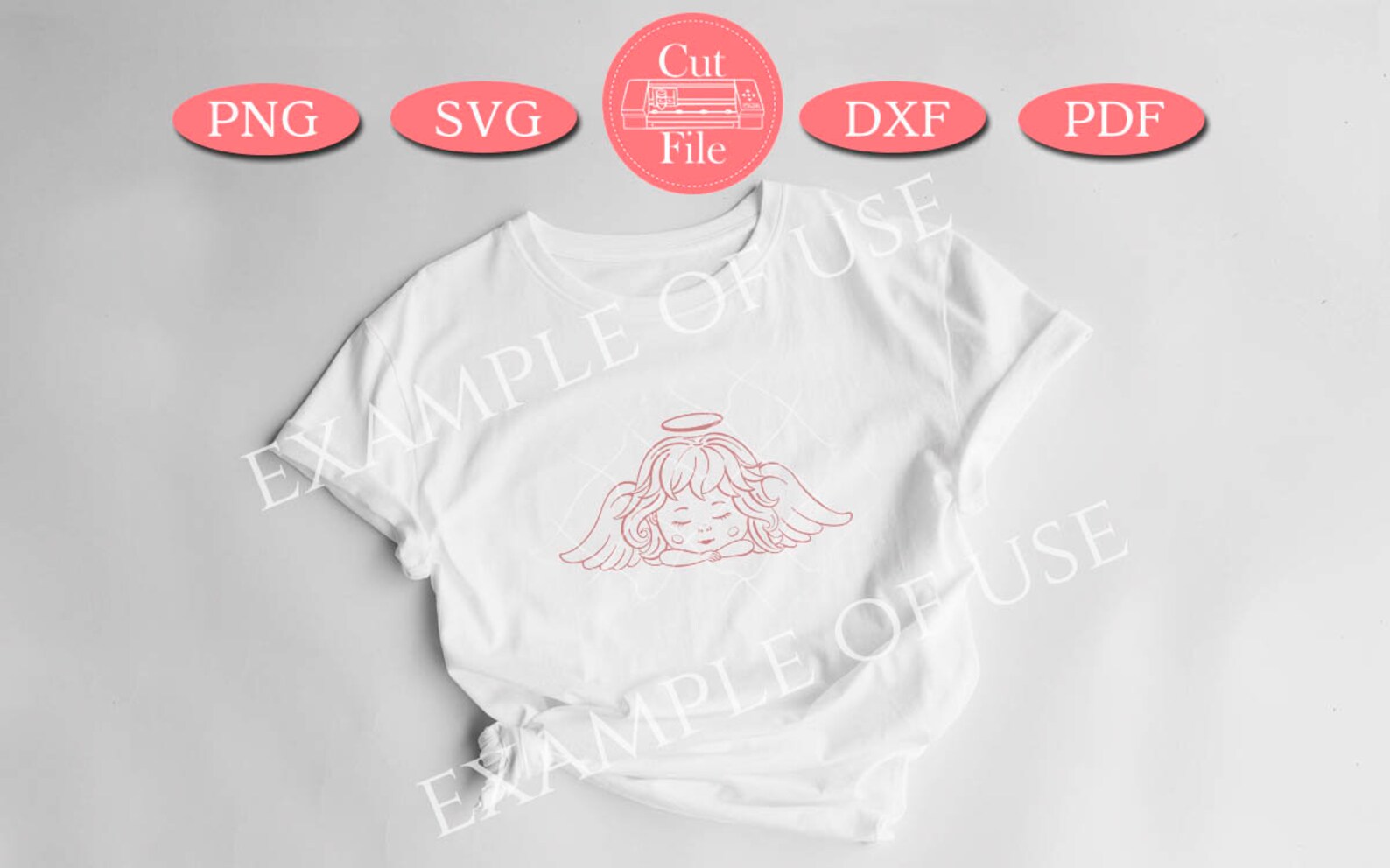 Baby Angel Cut File SVG DXF PNG - Etsy