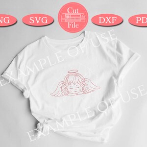 Baby Angel Cut File SVG, DXF, PNG - Etsy