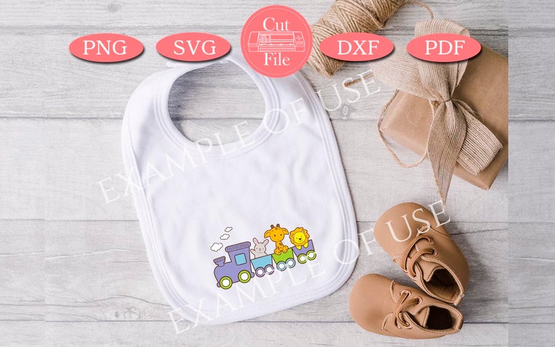 Train With Animals Cut and Print File SVG DXF PNG Pdf - Etsy