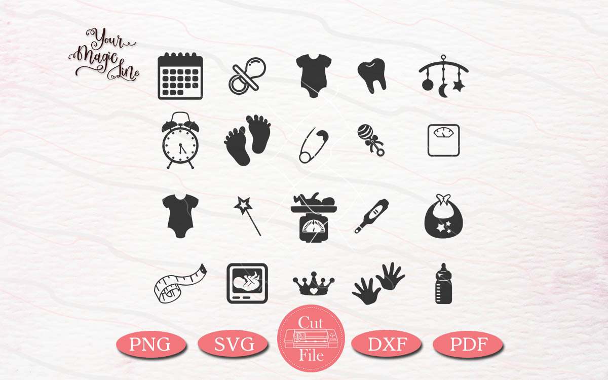 Birth Stats Baby SVG Baby Shower SVG Birth Announcement - Etsy