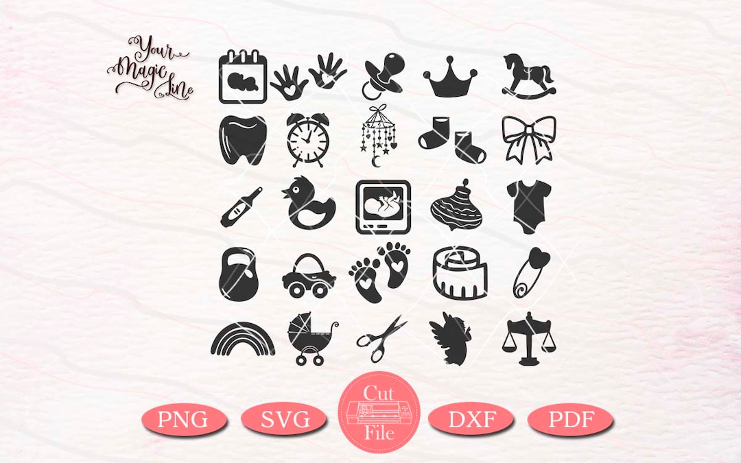 Birth Stats Baby SVG Baby Shower SVG Birth Announcement - Etsy