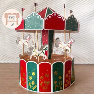 Rotating Carousel With Light. Lamp. SVG File for Cutting - Etsy