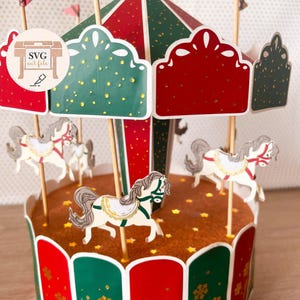 Rotating Carousel With Light. Lamp. SVG File for Cutting - Etsy