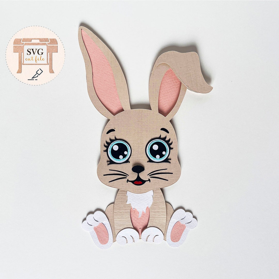 Paper Baby Bunny SVG Cut File - Etsy