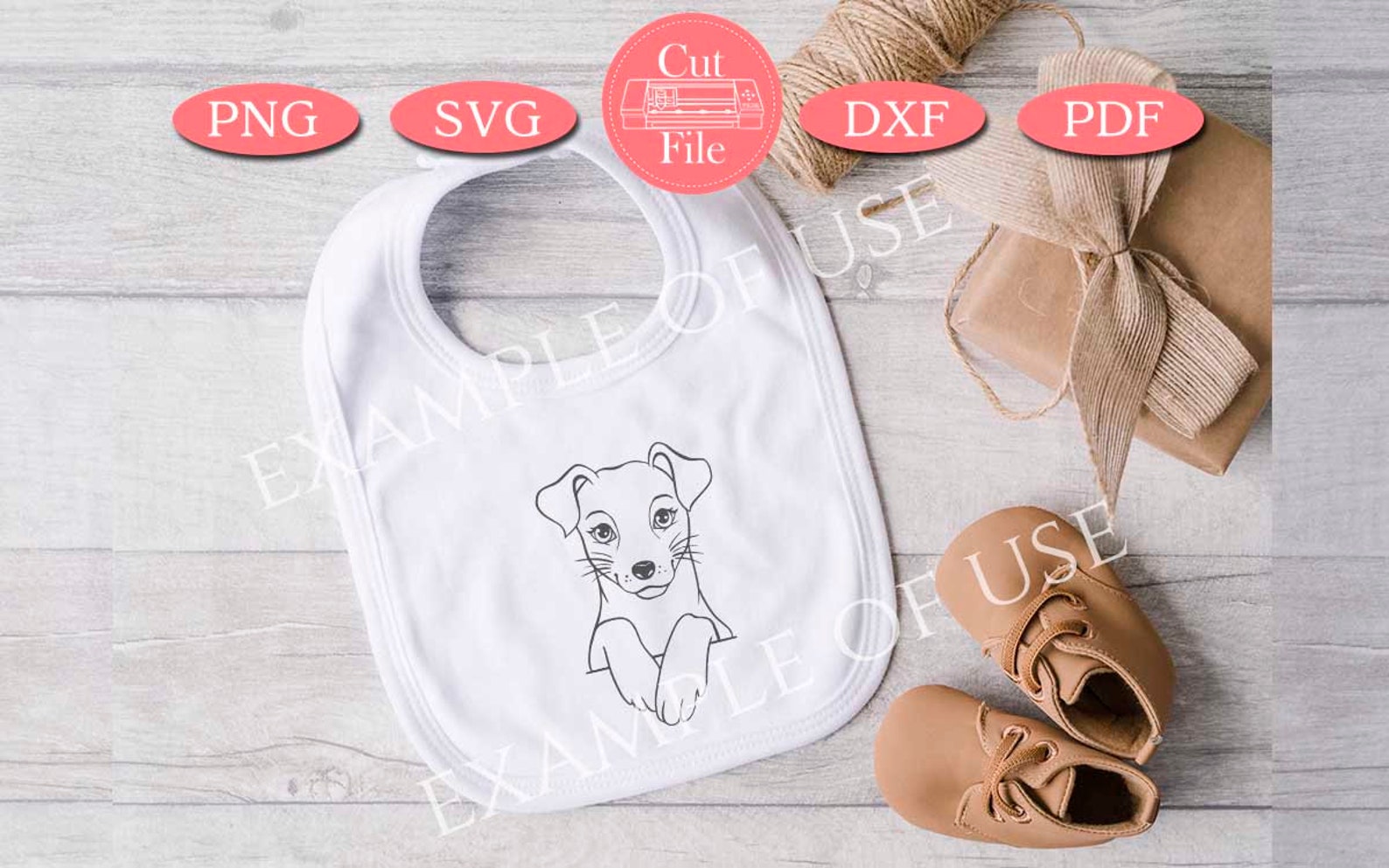 Dog Face Cut File SVG DXF PNG | Etsy