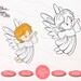 Baby Angel Cut and Print File SVG, DXF, PNG, Pdf - Etsy