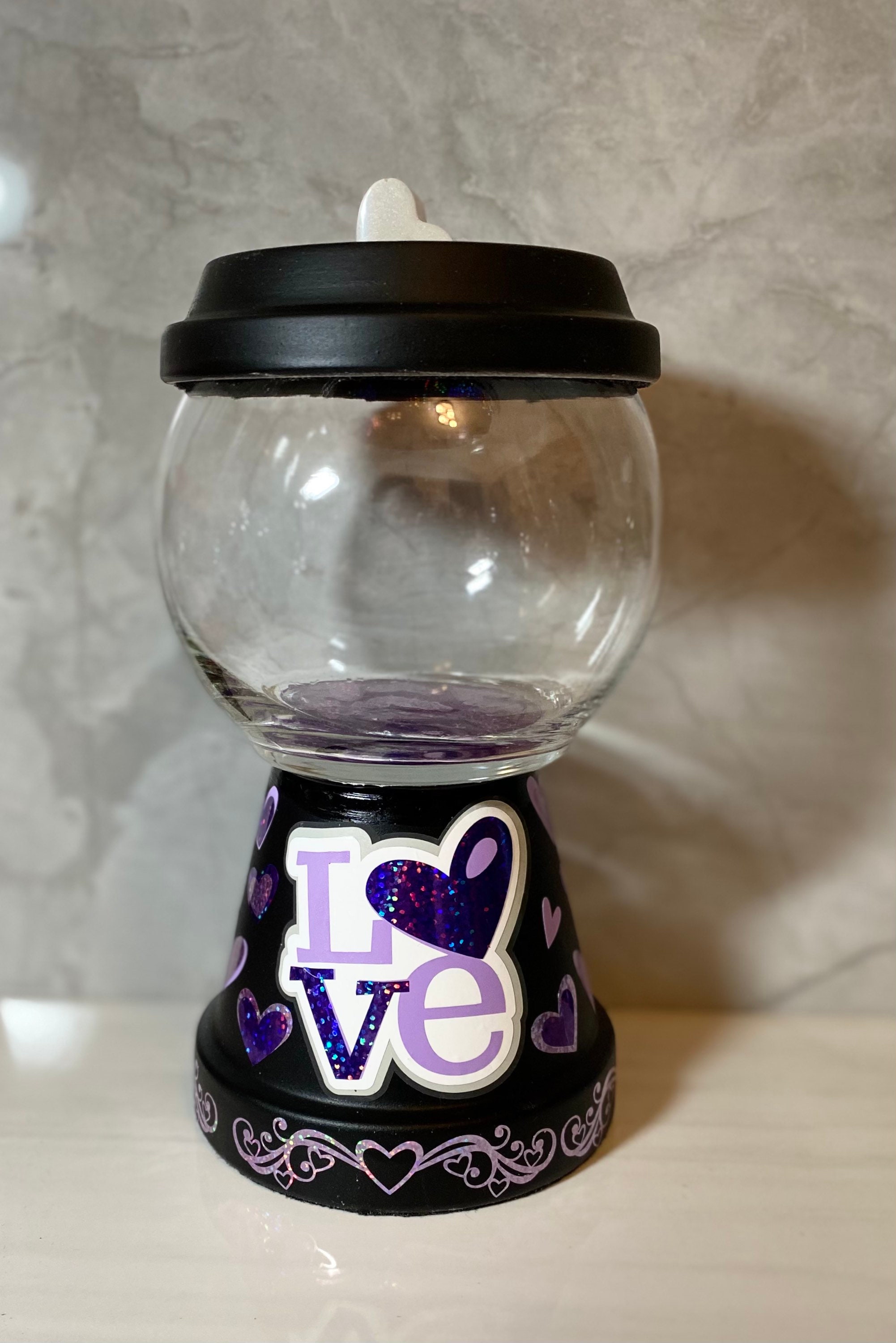 Valentines Day Candy Jar - Etsy