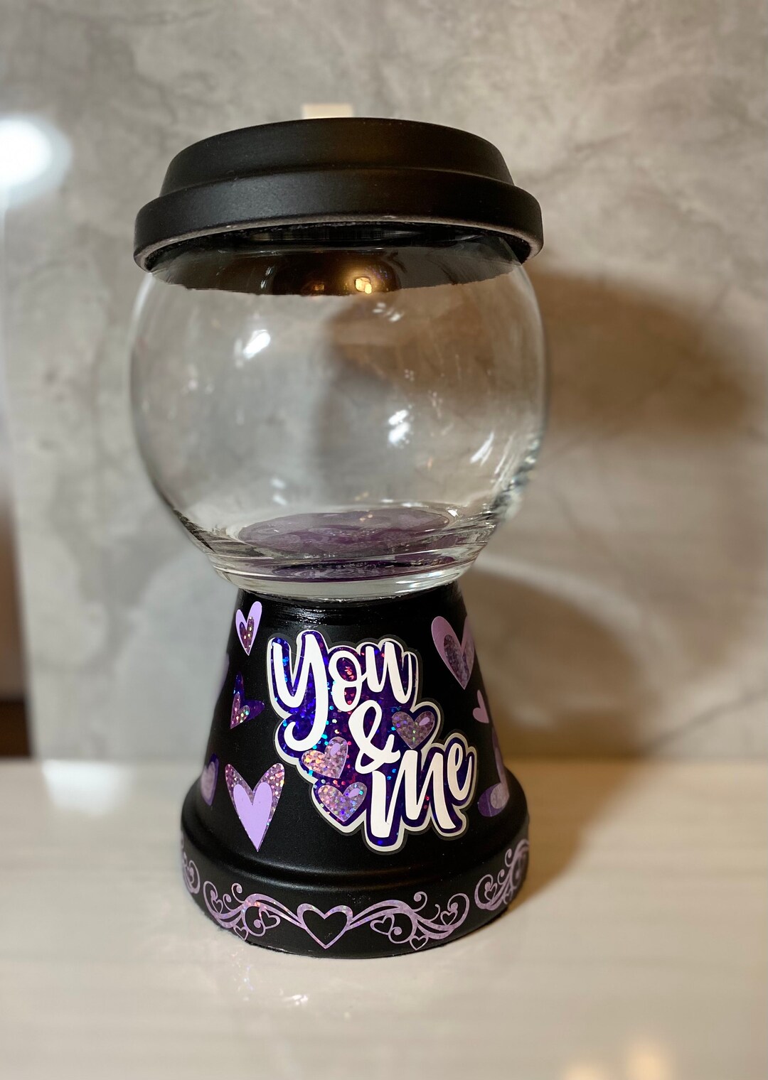 Valentines Day Candy Jar - Etsy