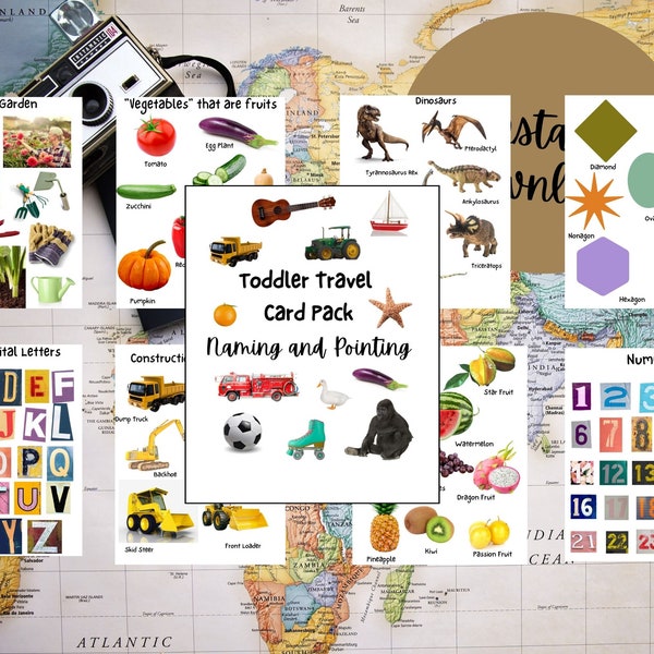Toddlers Learning Cards - Etsy