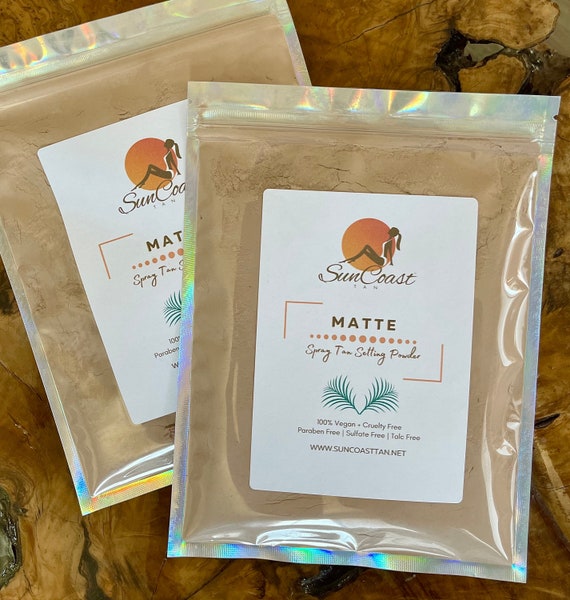 Spray Tan Finishing Powder MATTE Tanning Powder Spray Tan - Etsy