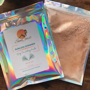 Tanning Powder, Spray Tan Shimmer Powder, Tan Setting Powder, Gold and ...