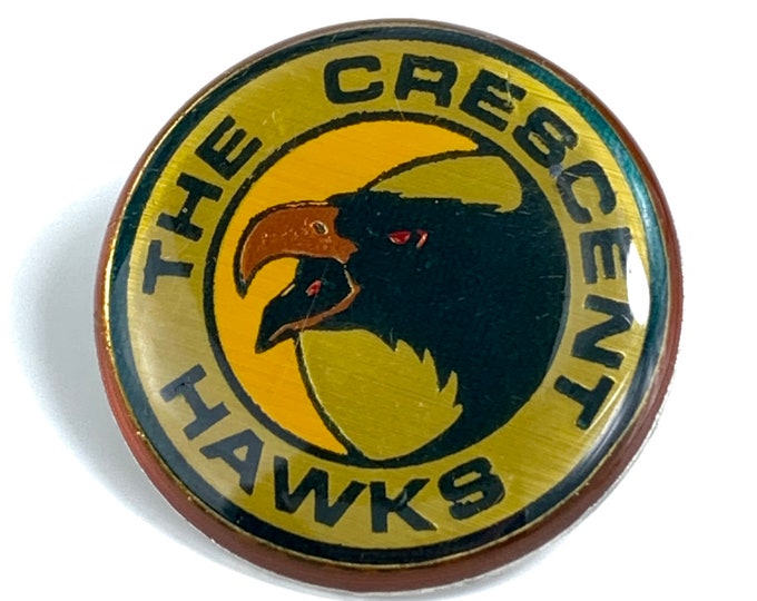 Vintage the Crescent Hawks Pin - Etsy