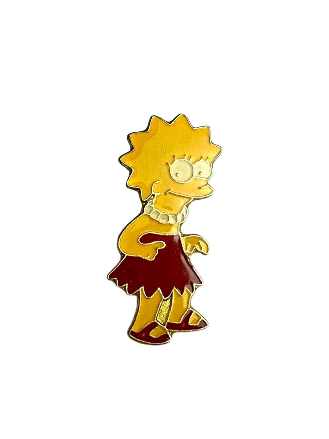 Vintage LISA SIMPSON Pin Badge the Simpsons Bart Simpson Gift for 90s ...
