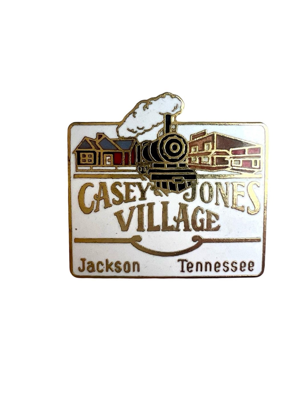 Casey Jones Village Enamel Pin - Vintage Collectible, Gift for Steam ...