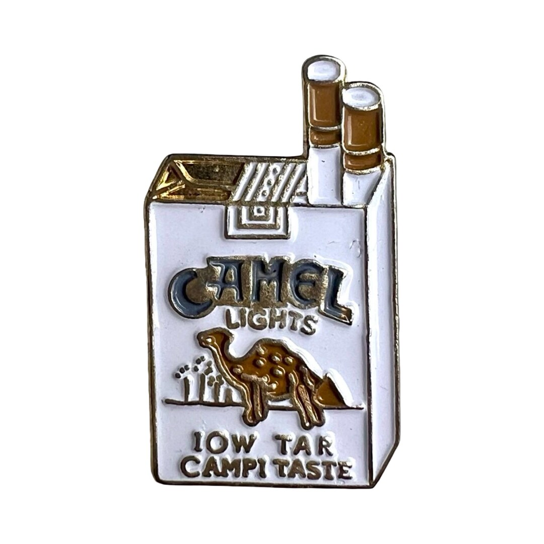 Vintage Camel Lights Cigarettes Packet Lapel Pin Small Gift for Smoker ...