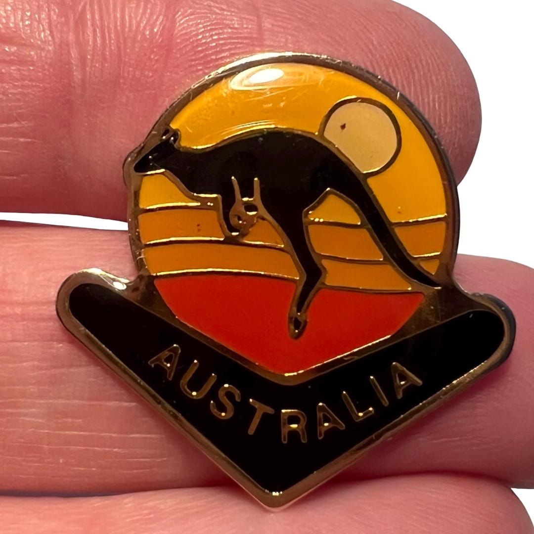 Vintage Australia Kangaroo Lapel Pin, Souvenir of Australia, Boomerang ...