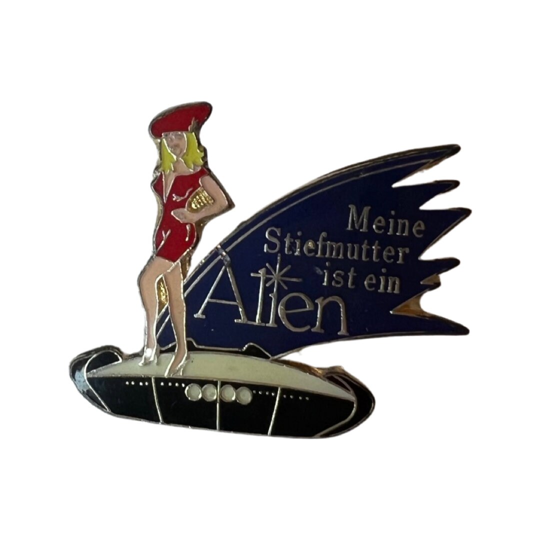 Vintage Meine Stiefmutter Ist Ein Alien Pin - My Step Mother is an ...