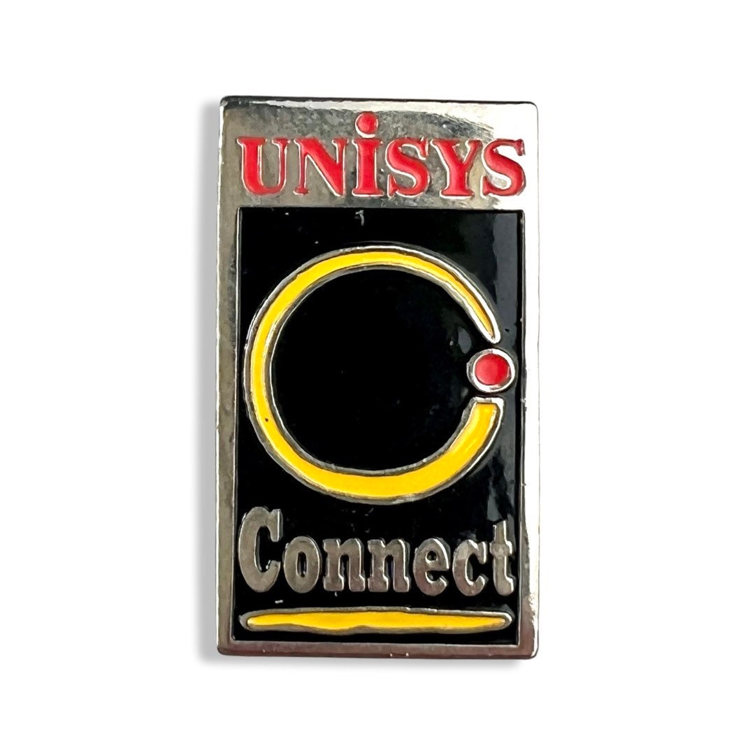 Vintage UNISYS CONNECT Pin - Etsy