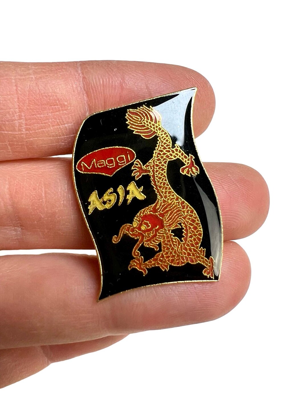 Vintage Maggi ASIA Food Sauces Lapel Pin, Soy Sauce Badge, Gift for ...