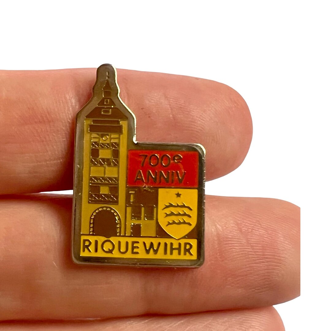 Vintage Riquewihr France Pin, 700 Year Anniversary Pin - Etsy