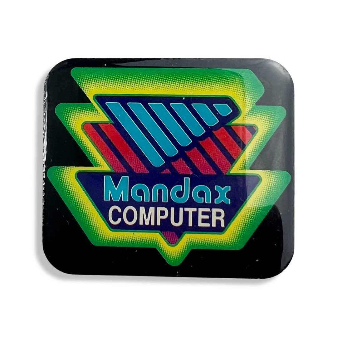 Vintage Mandax Computer Pin Vintage Computer Aesthetic Gift Computer Programmer Techie 80s 90s ...