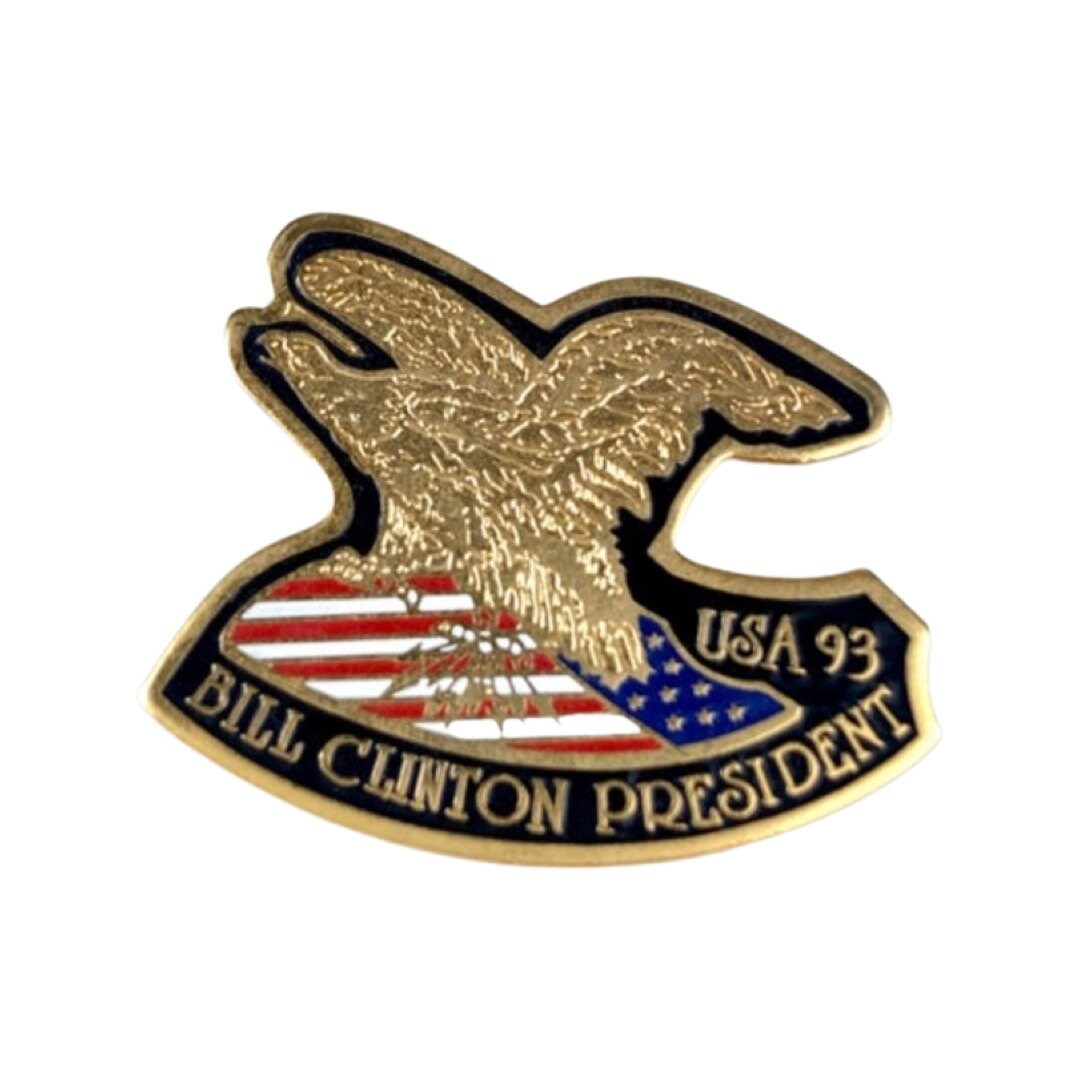 Vintage Bill Clinton Pin, Swearing in 93. United States Politics Badge ...