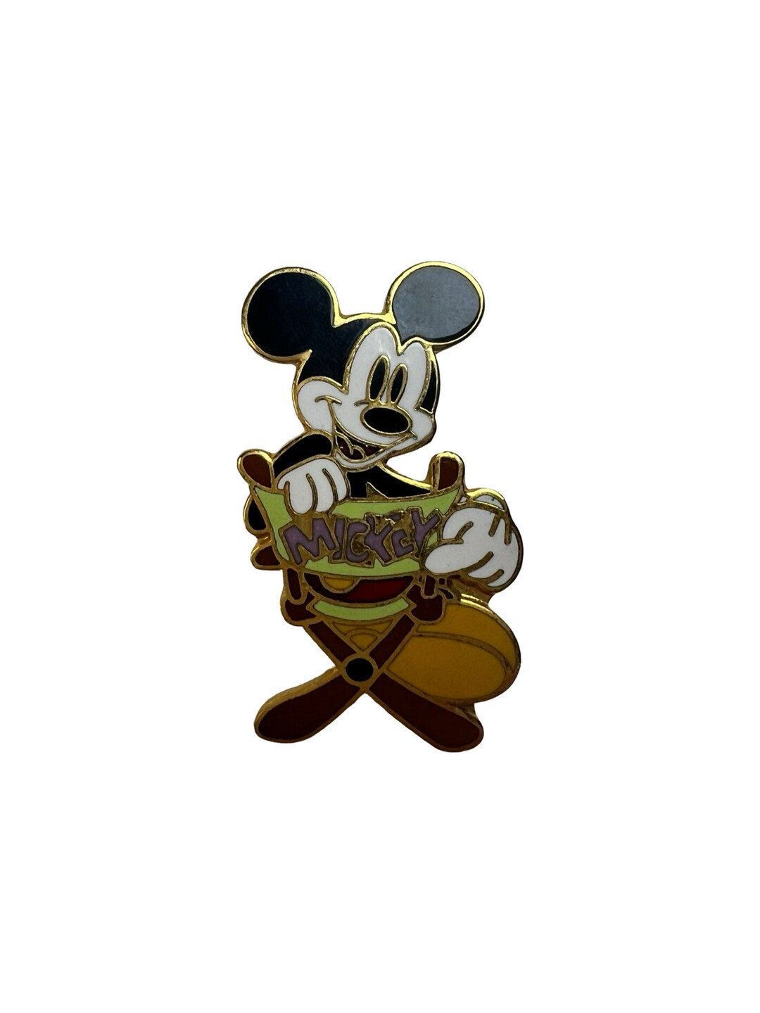 Mickey Mouse Director Chair Pin, Disney Pin Back Button, Gift for ...