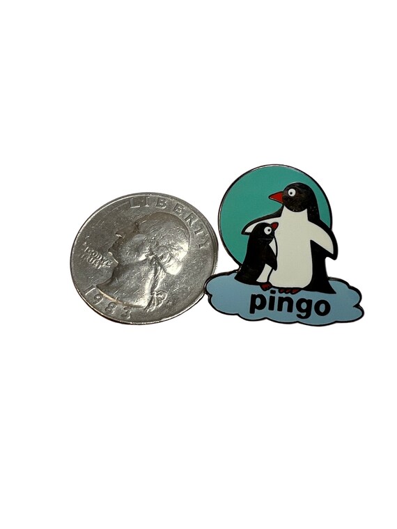 Vintage Pingo Cartoon Enamel Pin - Gem