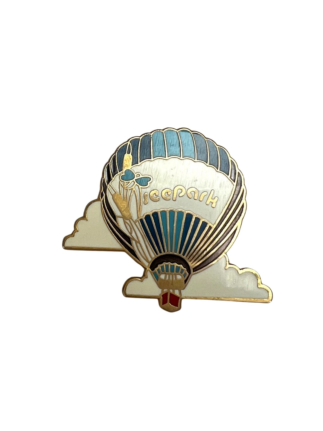 Vintage Hot Air Balloon Lapel Pinback Button, Swiss Hot Air Balloon ...