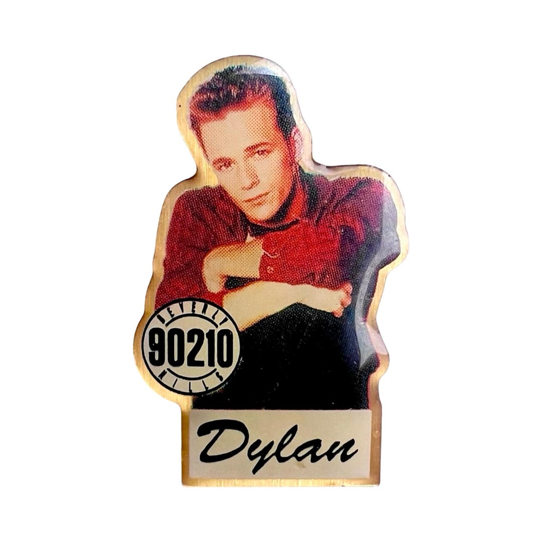 True Vintage BEVERLY HILLS 90210 Dylan Mckay Pin, 1991, Gift for 90s ...